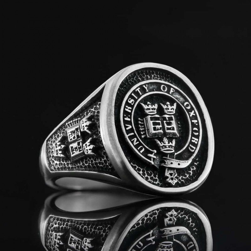 Silver Custom College Class Ring, School Ring,signet Ring, Graduation ...