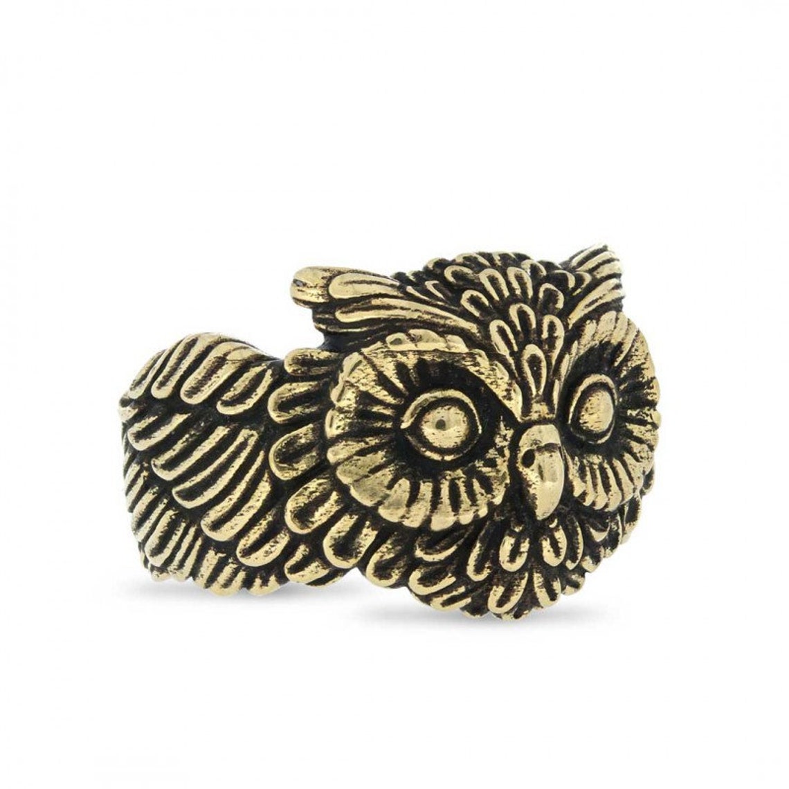 Silver Owl Ring Sterling Silver Owl Ring 3D Owl Design - Etsy