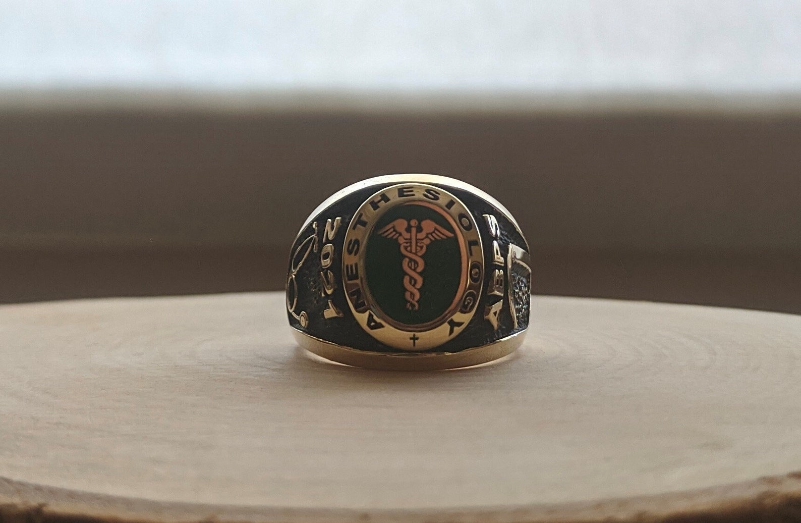 Custom College Class Ring School Ring Gold Signet Ring - Etsy