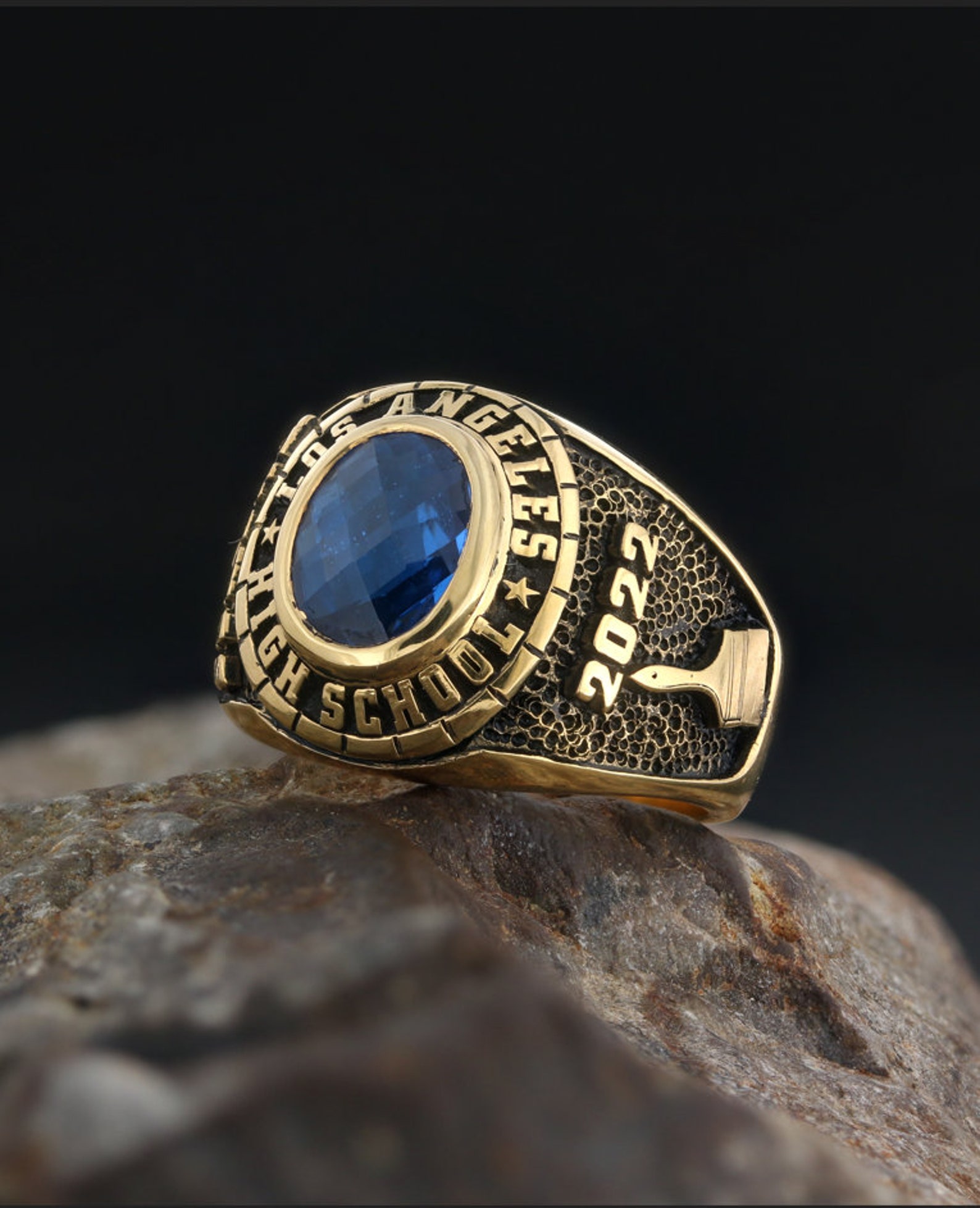 Custom College Ring, Personalized Class Ring, Custom Graduation Gift ...