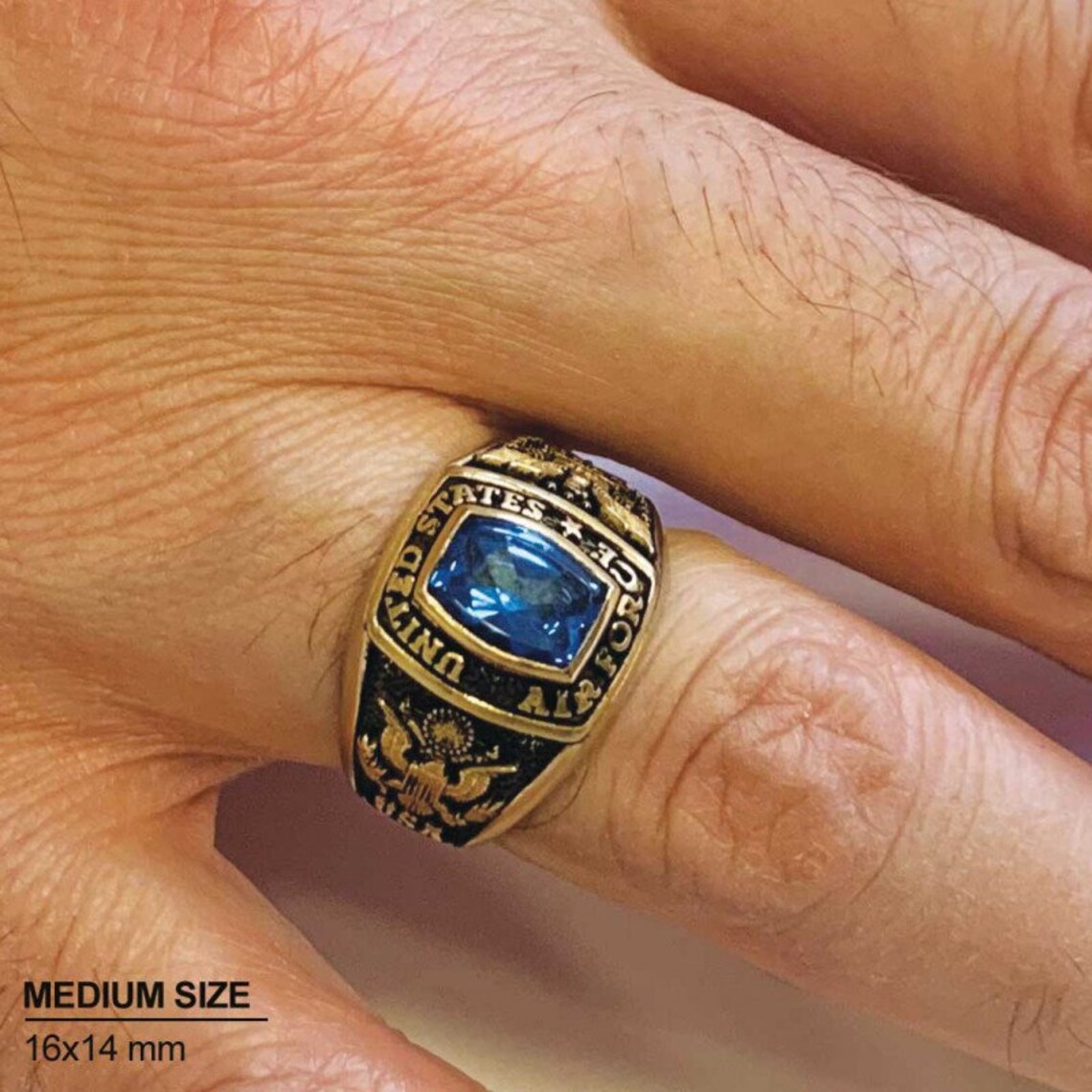 United States Air Force Ring Silver US Army Ring US Eagle - Etsy