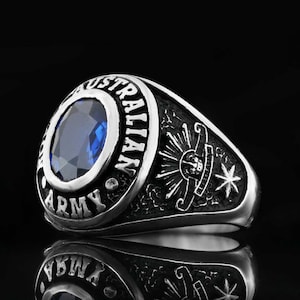 Royal Australian Army Ring, Sterling Silver Australian Army Ring ...