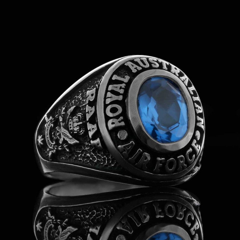 Royal Australian Air Force Ring, Sterling Silver Australian Air Force ...