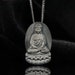Sterling Silver Buddha Necklace, Buddha Pendant, Unisex Buddha Necklace ...