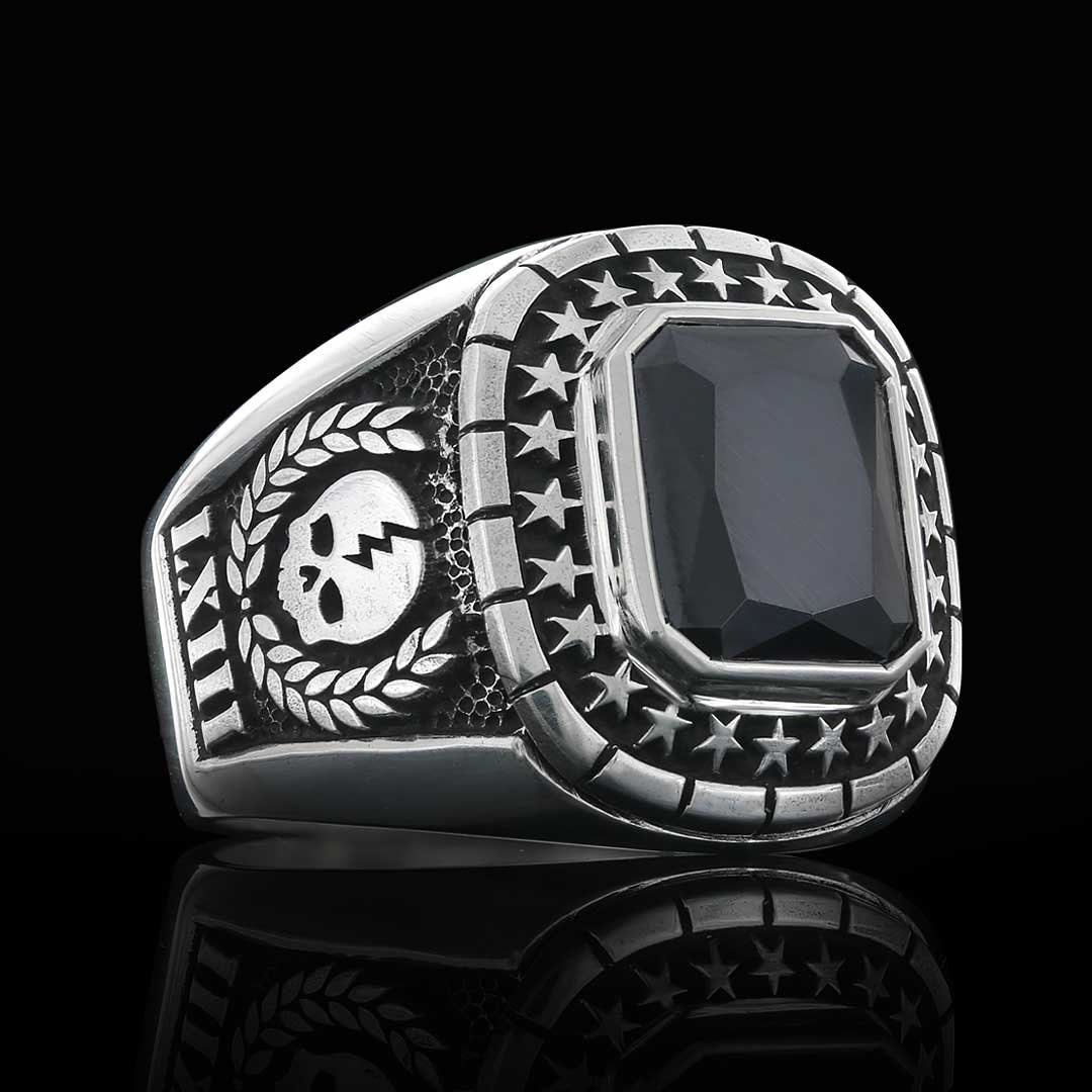 Silver Custom Signet Ring, School Ring ,signet Ring, Graduation Ring ...