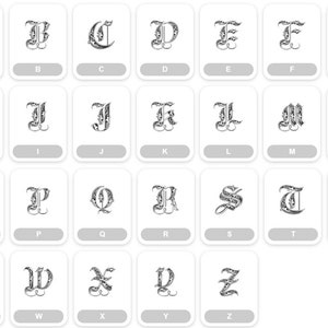 Silver A-Z Initial Ring , Custom Signet Ring, M Letter Ring, 925 ...