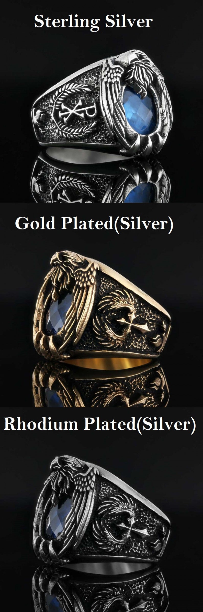 Silver Chi Rho Ring Christogram Ring Sword Christianity - Etsy