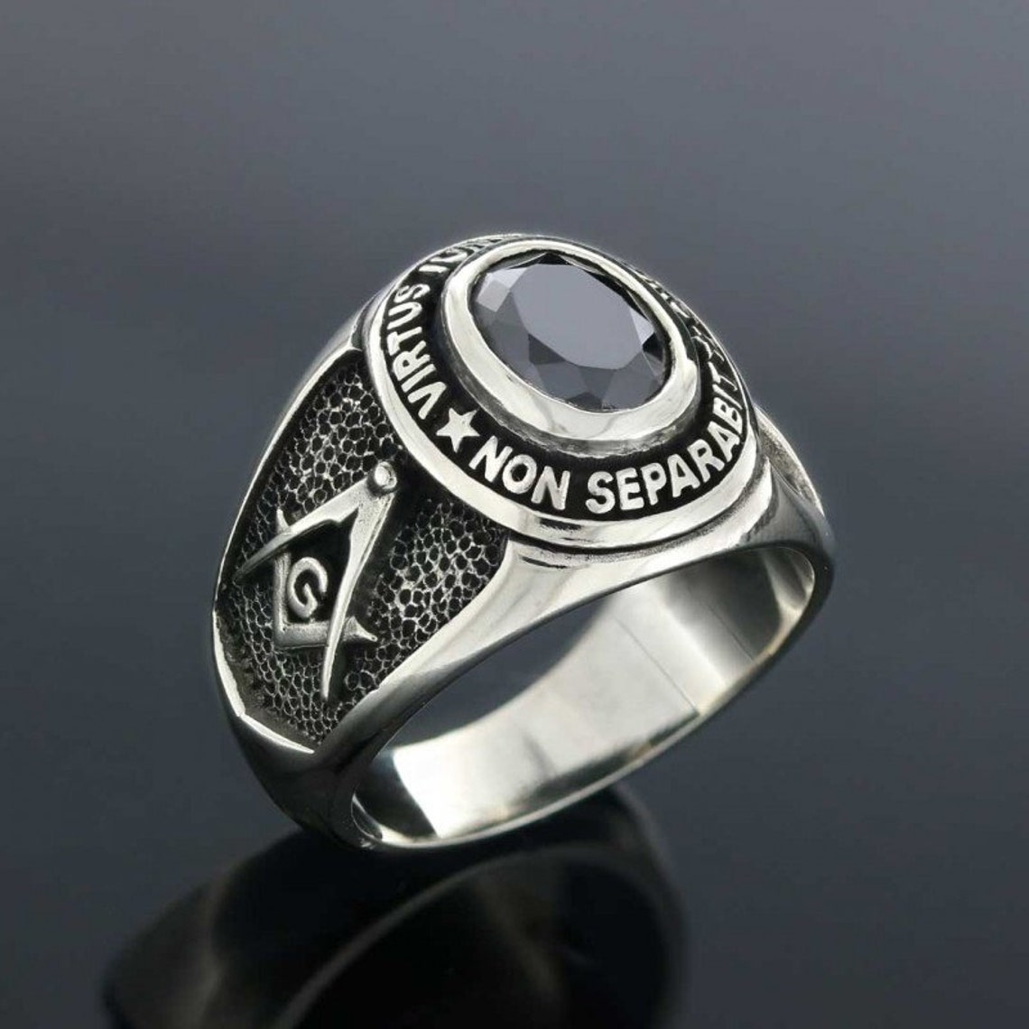 Silver Masonic Ring Customized Masonic Ring Personalized | Etsy