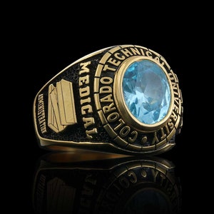 Custom College Ring, Personalized Class Ring, Custom Graduation Gift ...