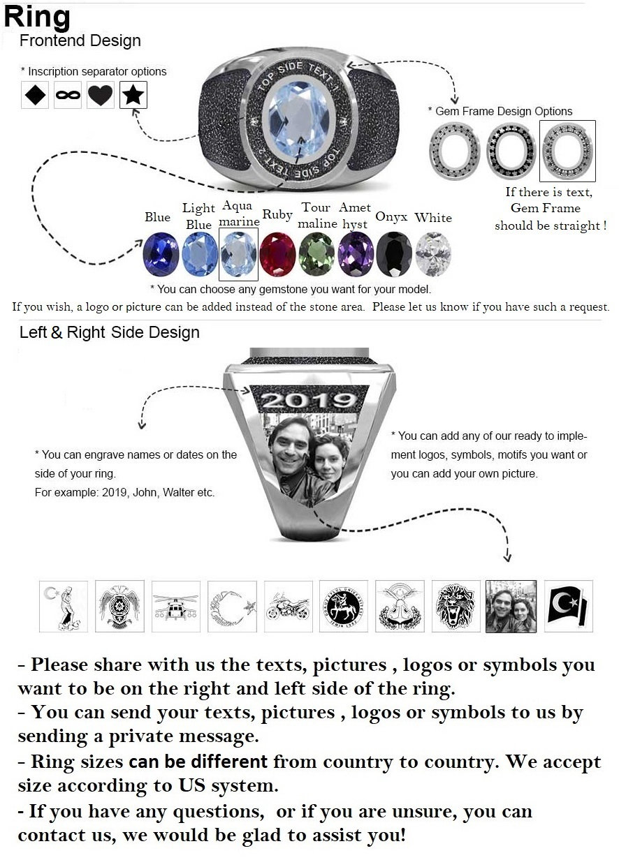 925 Sterling Silver Signet Ring Logo Ring Police Gift Gift - Etsy