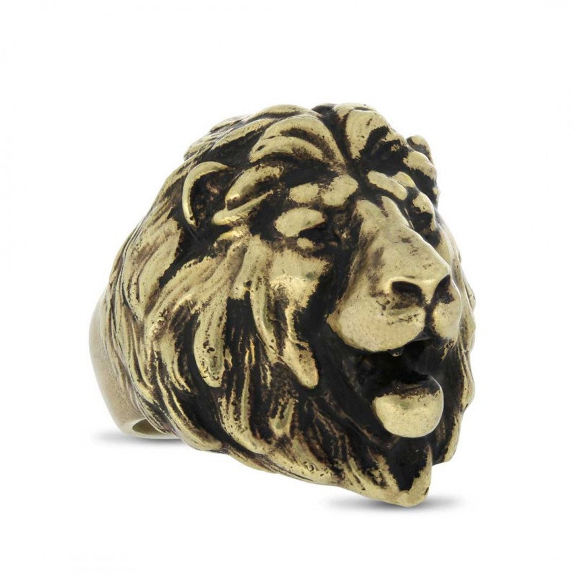 ROARING LION RING Silver Lion Ring Leo Ring 925 Sterling | Etsy