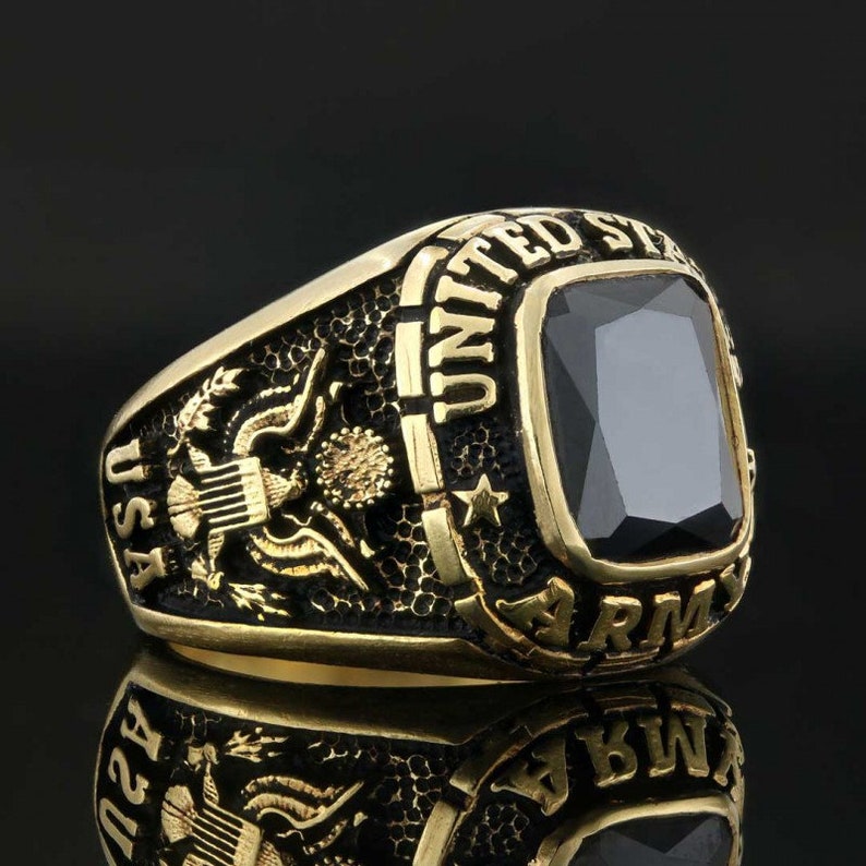 United States Army Ring, Silver US Army Ring, US Eagle Ring, US ...