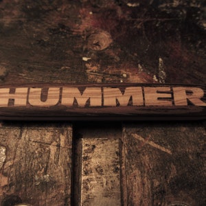 HUMMER LOGO Wooden Keychain | Etsy