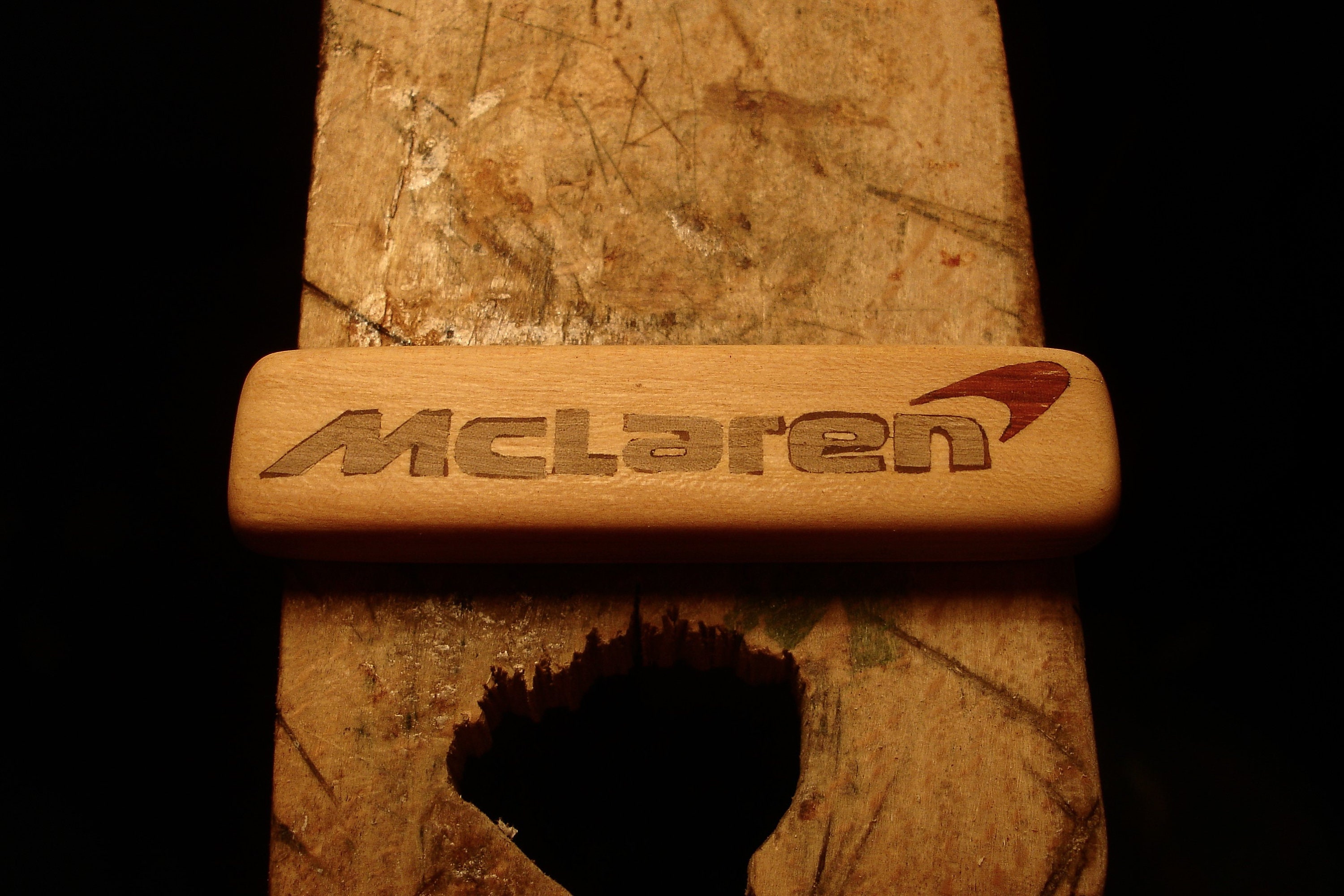MCLAREN TEXT LOGO Wooden Keychain - Etsy UK