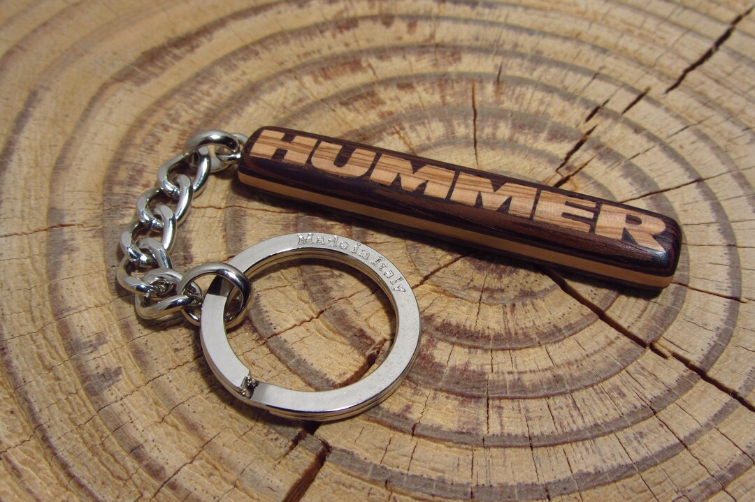 HUMMER LOGO Wooden Keychain - Etsy