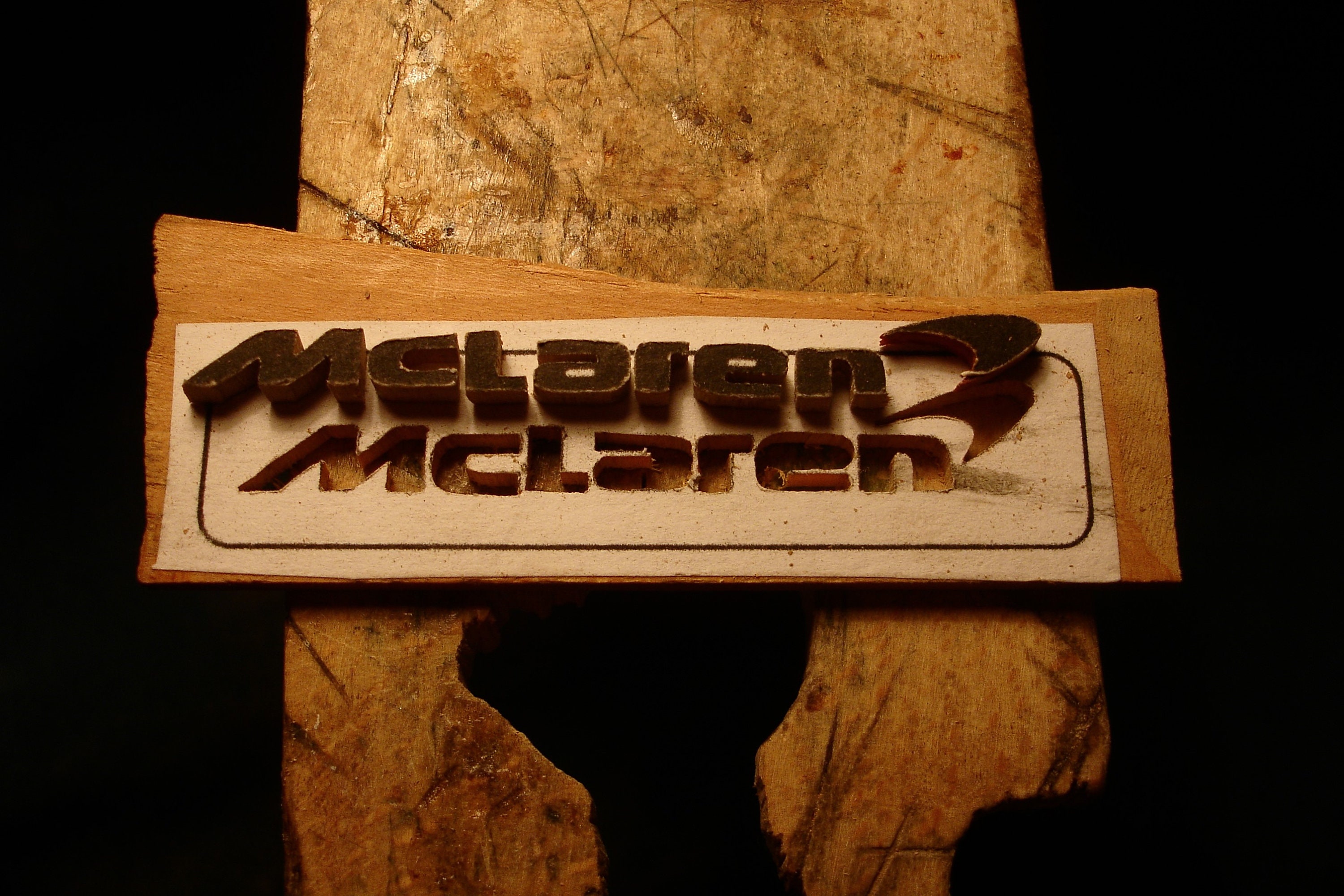 MCLAREN TEXT LOGO Wooden Keychain - Etsy UK