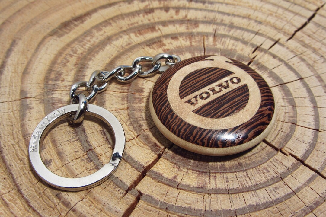 VOLVO LOGO Wooden Keychain - Etsy
