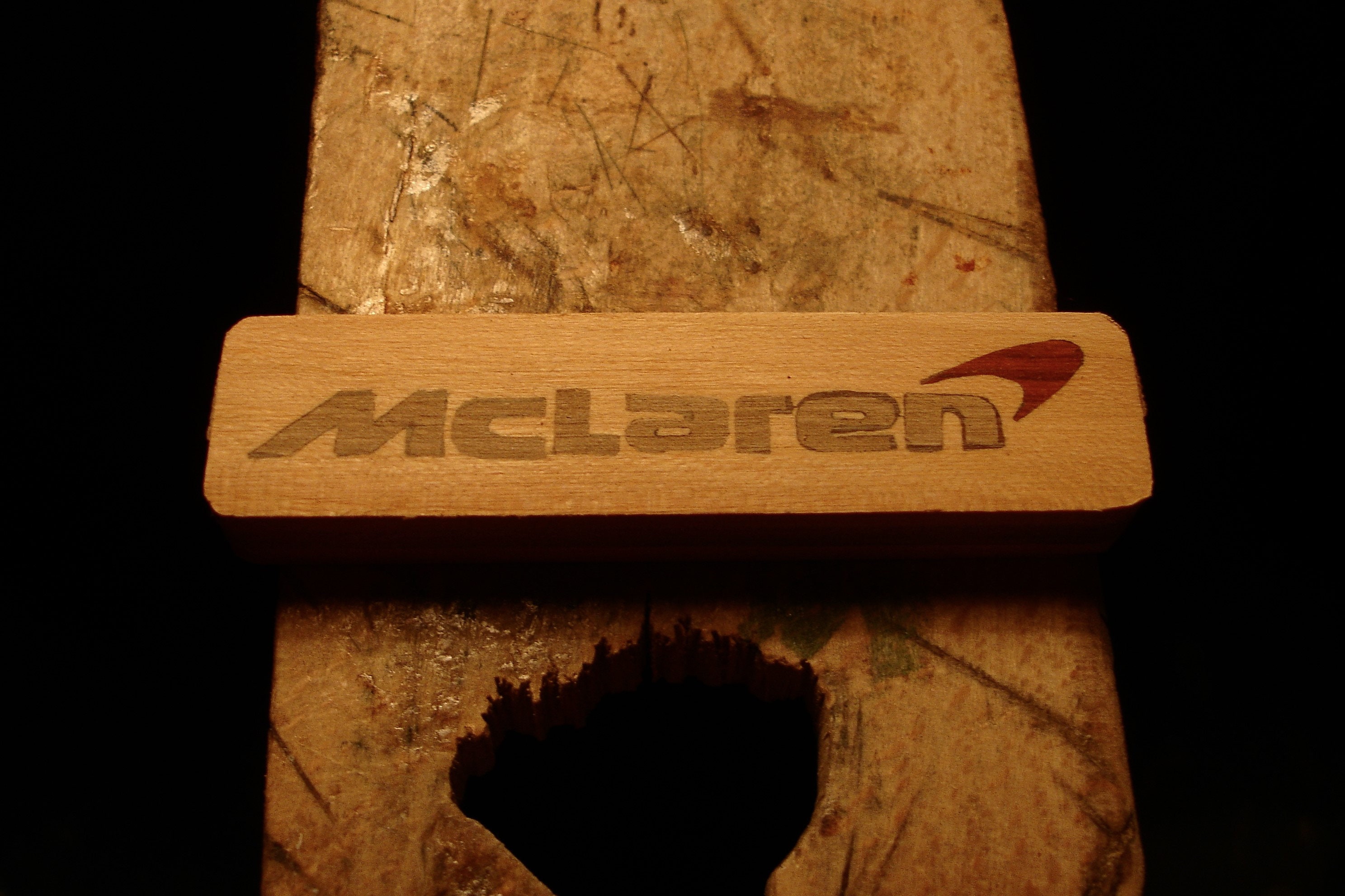 MCLAREN TEXT LOGO Wooden Keychain - Etsy UK