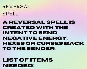 Reversal Spell | Etsy