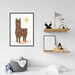 Llama Nursery Print, Llama Decor, Alpaca Art, Llama Baby Decor, Boho ...