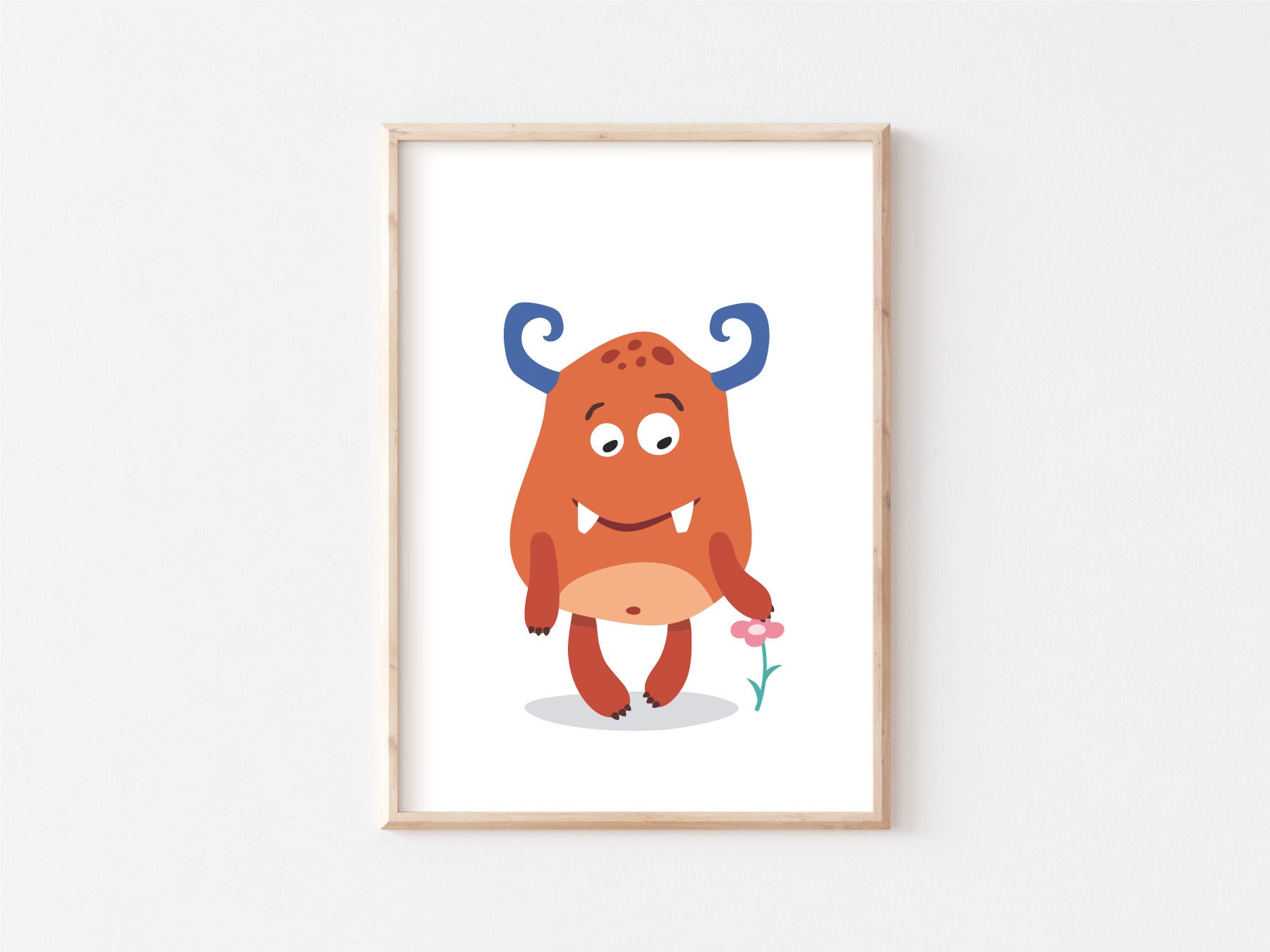 Kids Cute Monster Art Print Monster Poster Funny Monster - Etsy