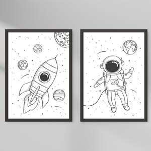 Astronaut Print, Art Print for Boys and Girls Room, Space Picture for ...