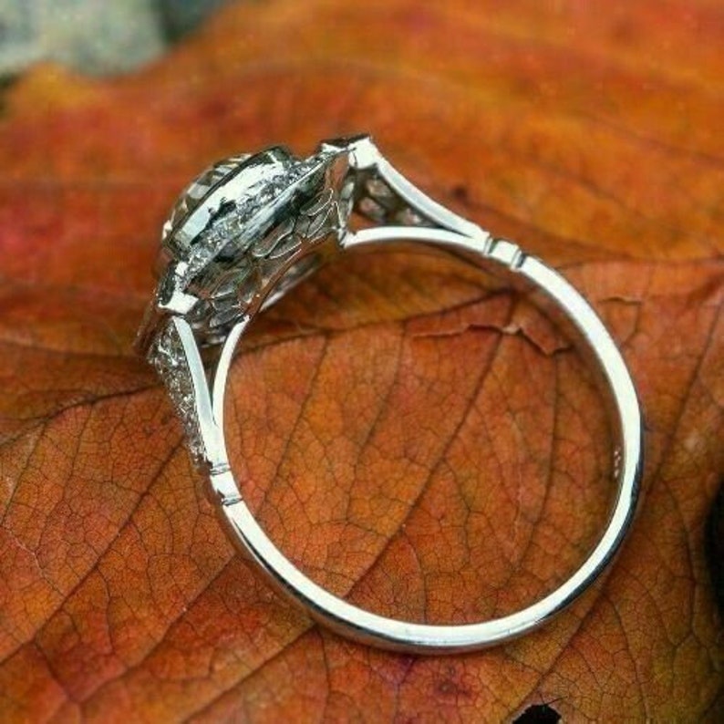 1930s Old European Vintage Ring, Vintage Art Deco Engagement Ring ...