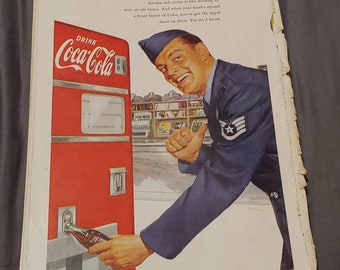 Collectibles Advertisements Art & Collectibles 1951 Coke USMC US Marine ...