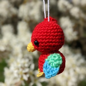 Parrot, Amigurumi, Crochet Animal, Key Ring, Hanging, Decoration - Etsy