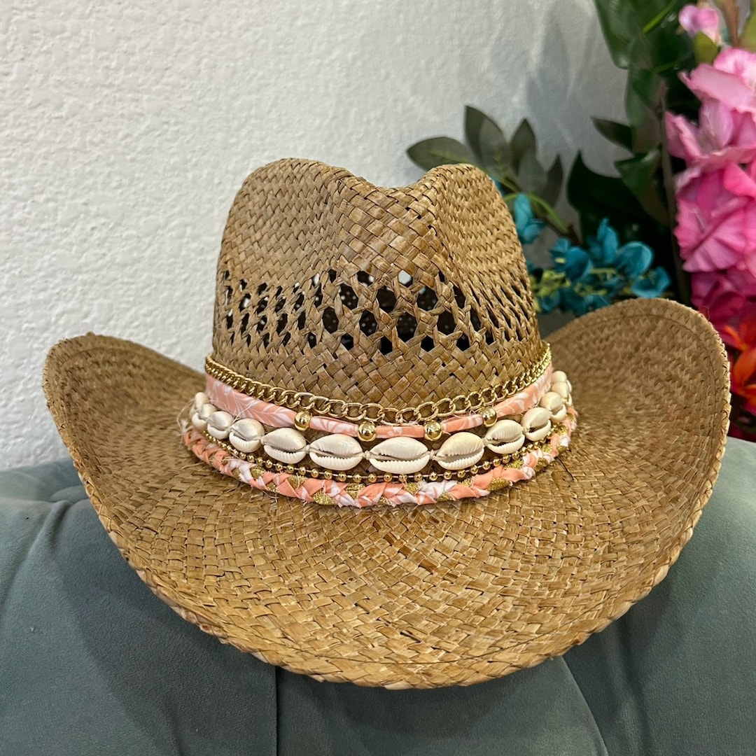 Coastal Cowgirl Hat -lilo Coral Hat - Etsy