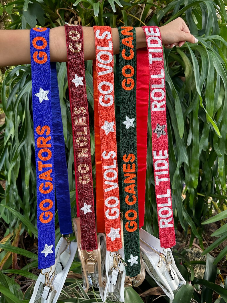 Game Day Stadium Bag Beaded Strap Bags - Etsy