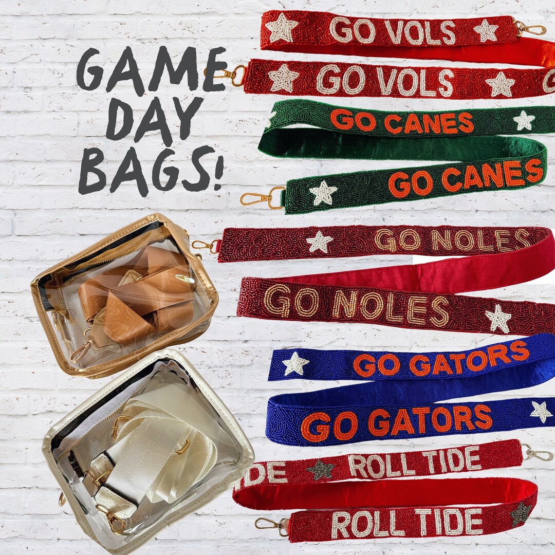 Game Day Stadium Bag Beaded Strap Bags - Etsy