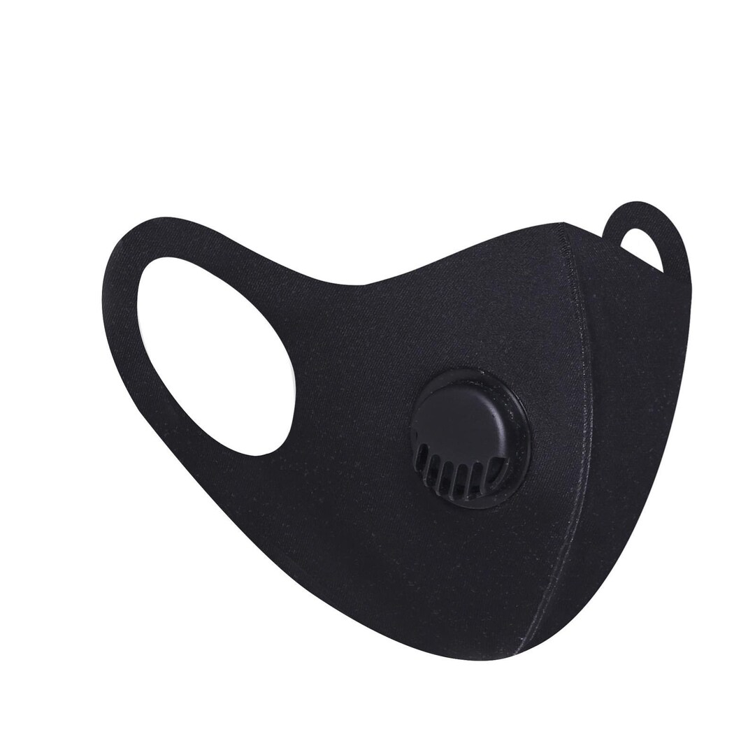 Polyester Breathable Plain Design Facemasks With Vent - Etsy UK