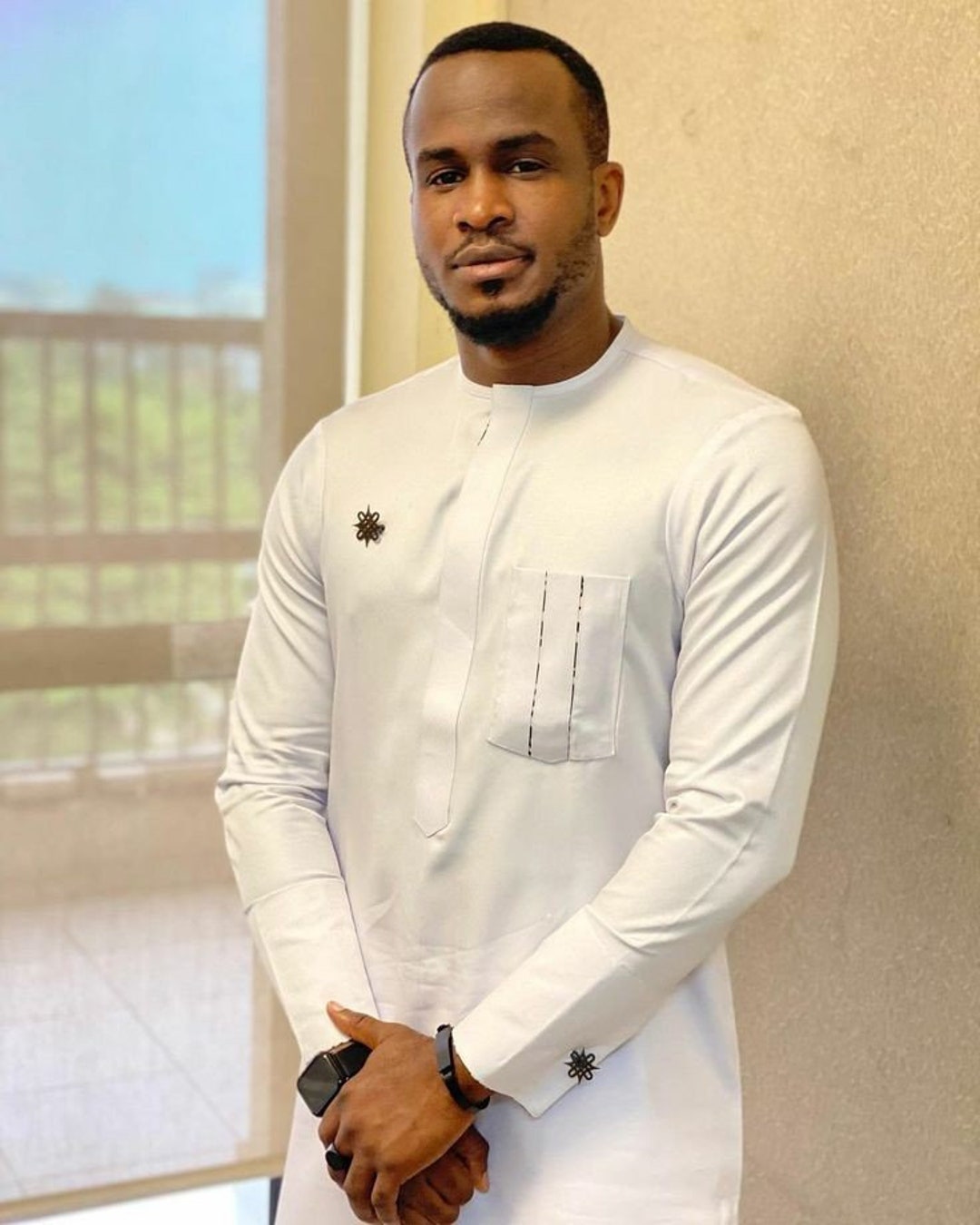 White African Men Attire, Nigerian Men Attire, African Wedding Suit ...