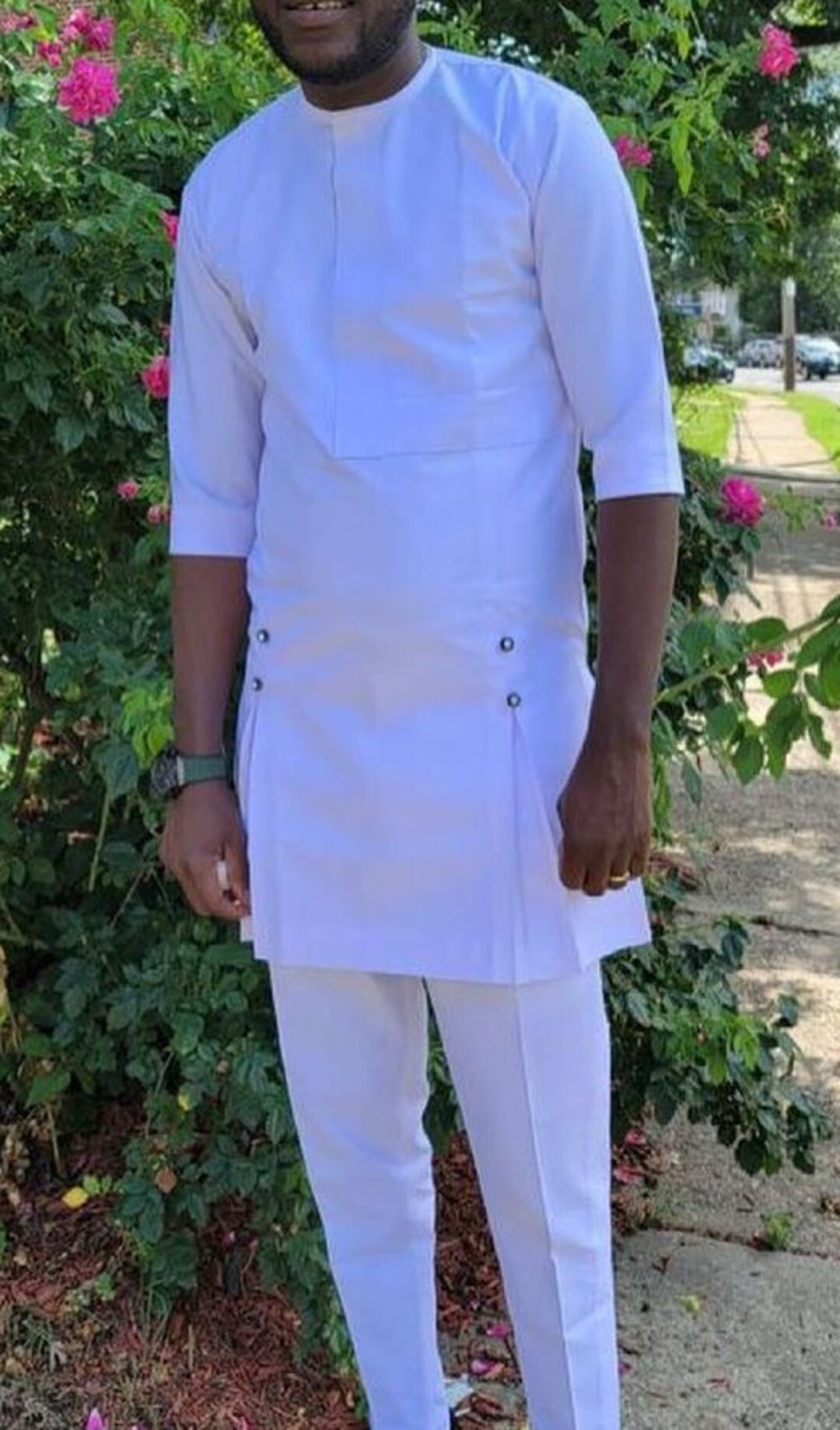 White African Men's Clothing, African Wedding Suit, Men's Traditional ...