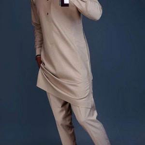 Beige African Men's Clothing,african Men Outfit,african Men's Suit ...