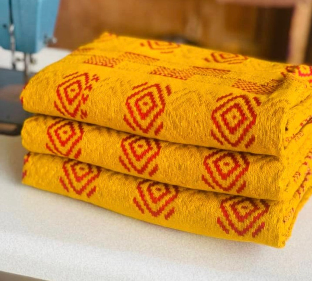 Colorful Kente 6 Yards Genuine Ghana Handwoven Fabric Bonwire Kente ...