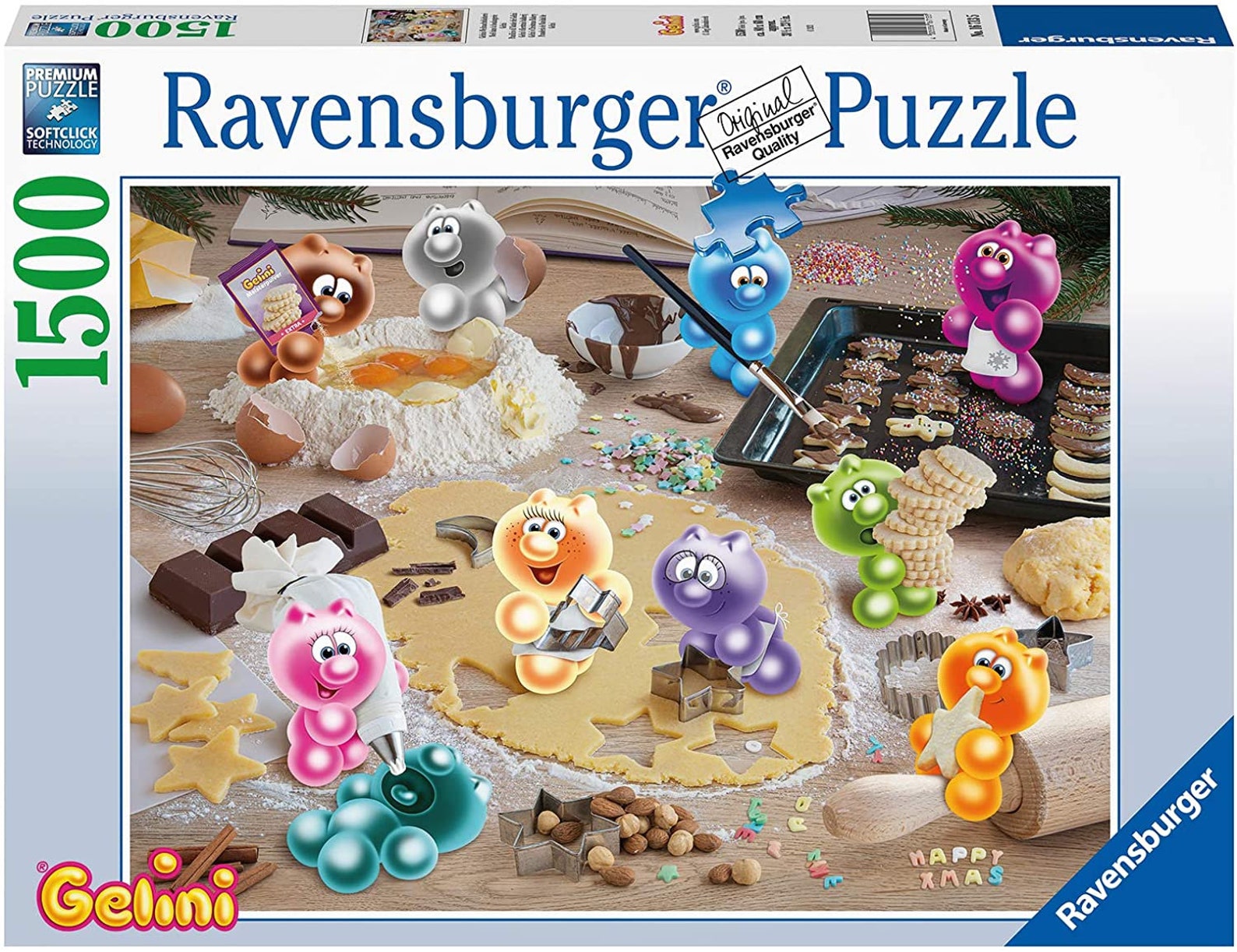 Ravensburger Gelini Christmas Bakery 1500 Piece Puzzle Brand New Sealed ...
