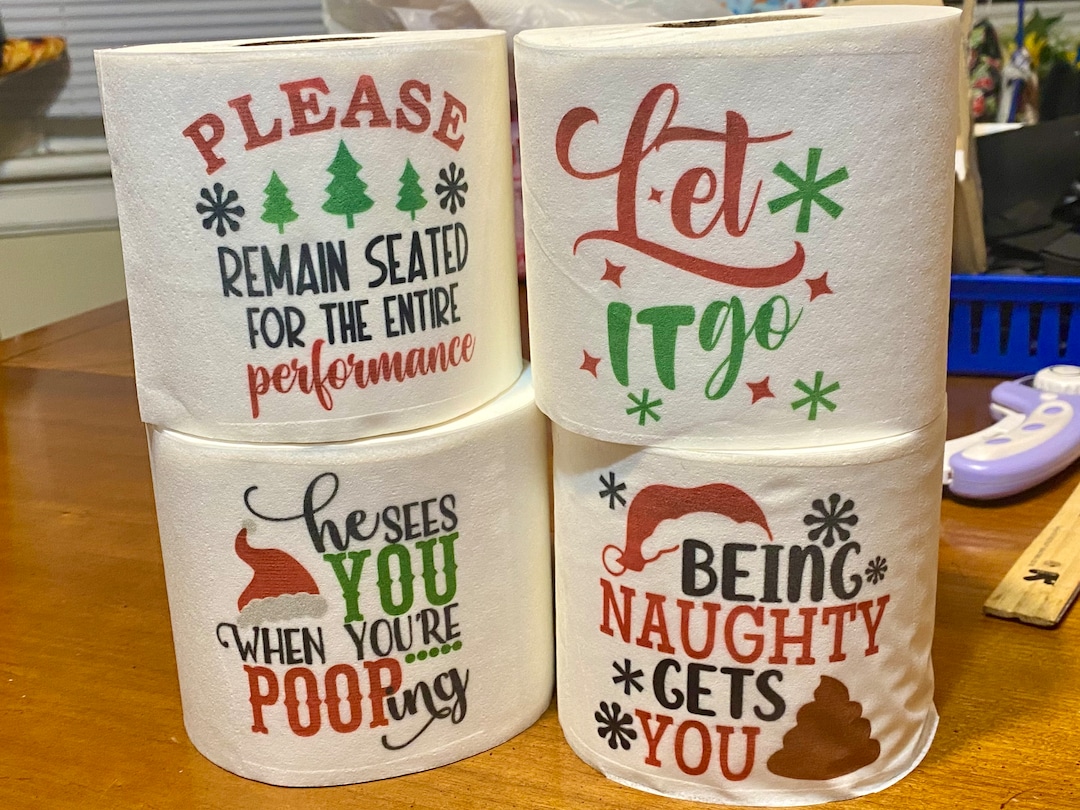 Funny Santa Toilet Paper Secret Santa/gift Exchange - Etsy
