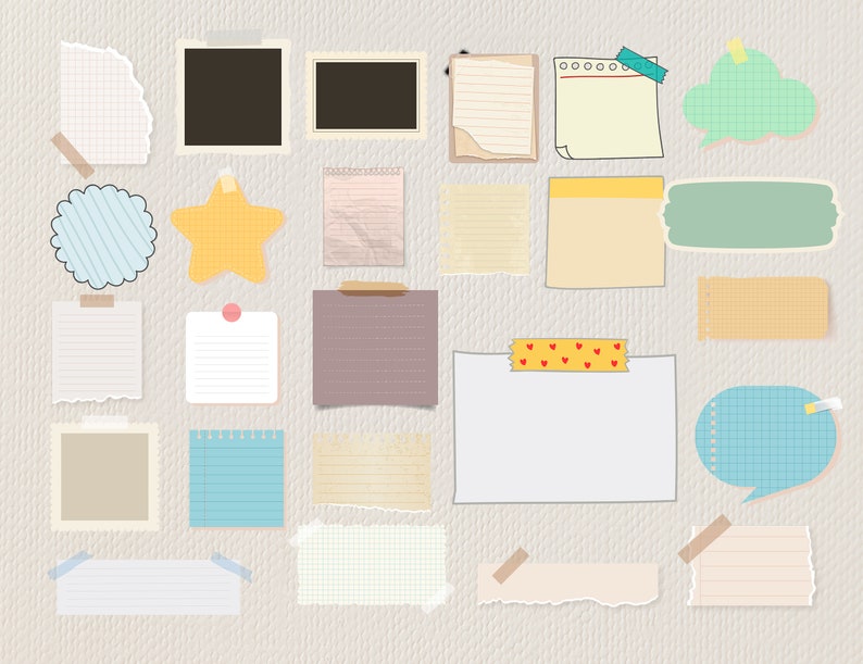 136 Digital Sticky Notes, Digital Stickers, Png Stickers, Goodnotes ...