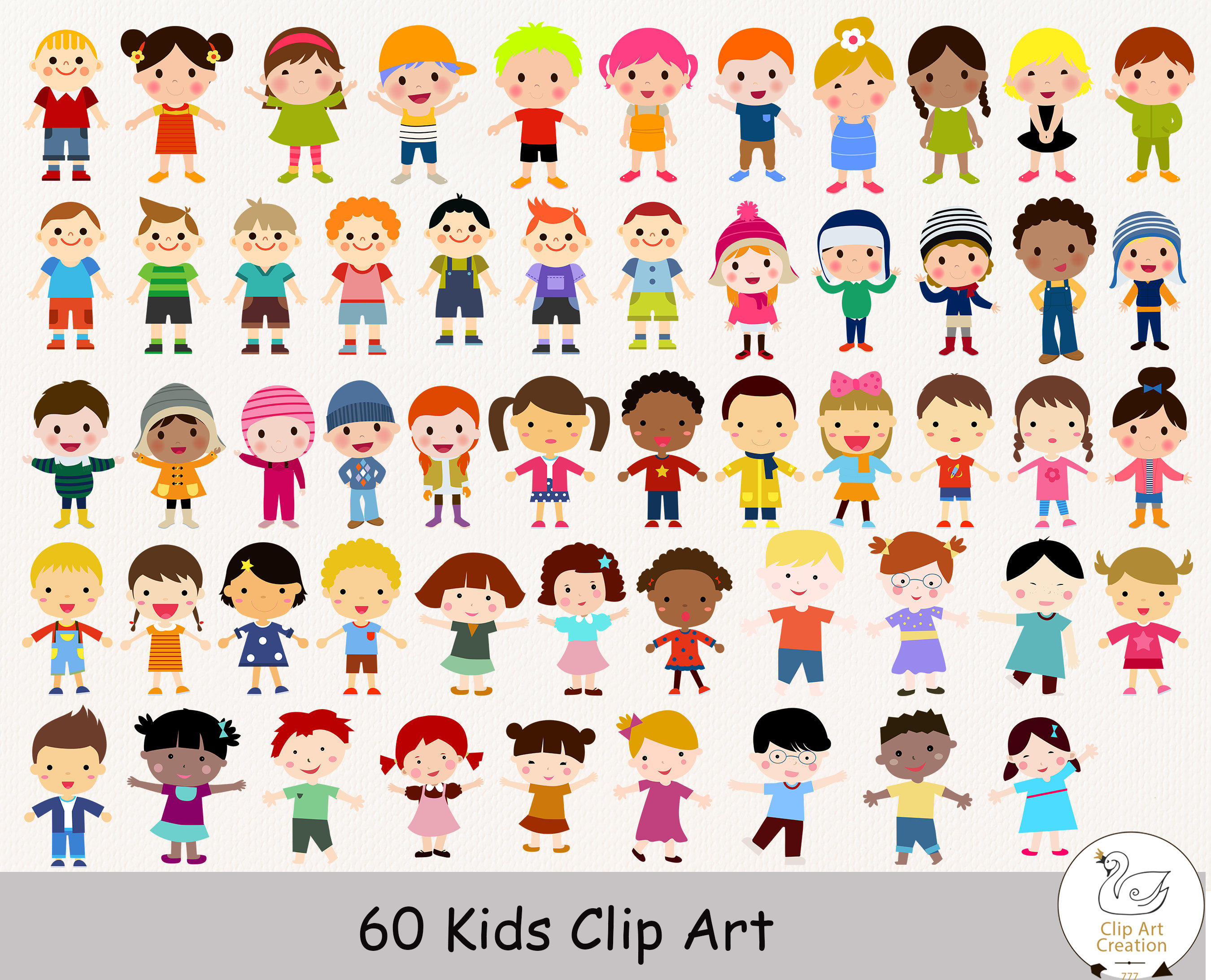 60 Kids PNG, Kids Clipart, Children Clipart, Kids PNG, Boy and Girl ...