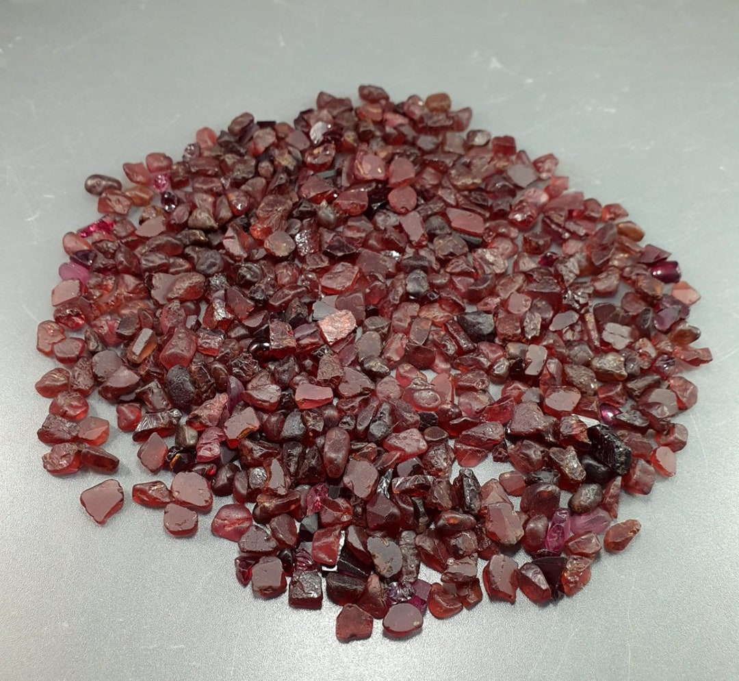 210 Grams Very Beautiful Lot of Rough Rhodolite Garnet Crystals From ...