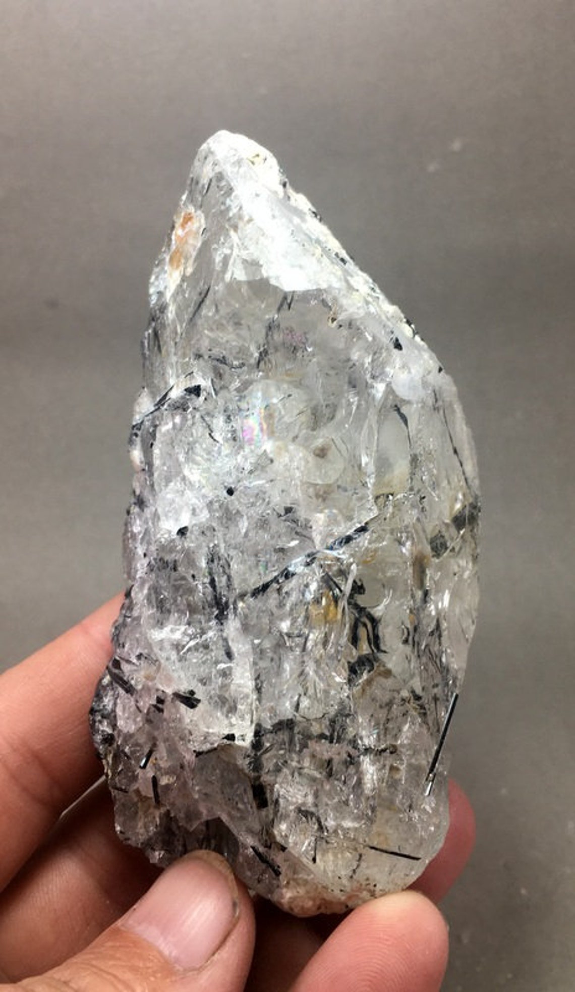 216 Grams Very Beautiful Riebeckite in Quartz Crystal From - Etsy