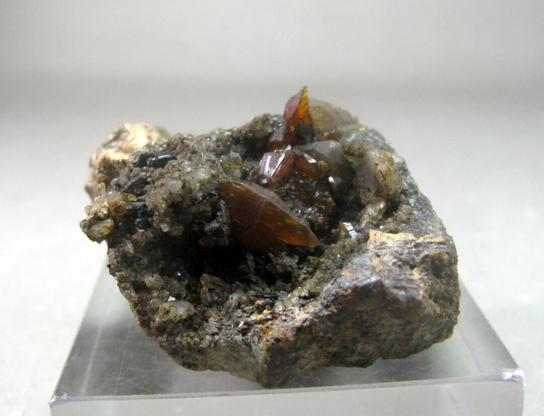 63 Grams Very Beautiful Rare Parasite Bastnasite and Quartz Specimen ...