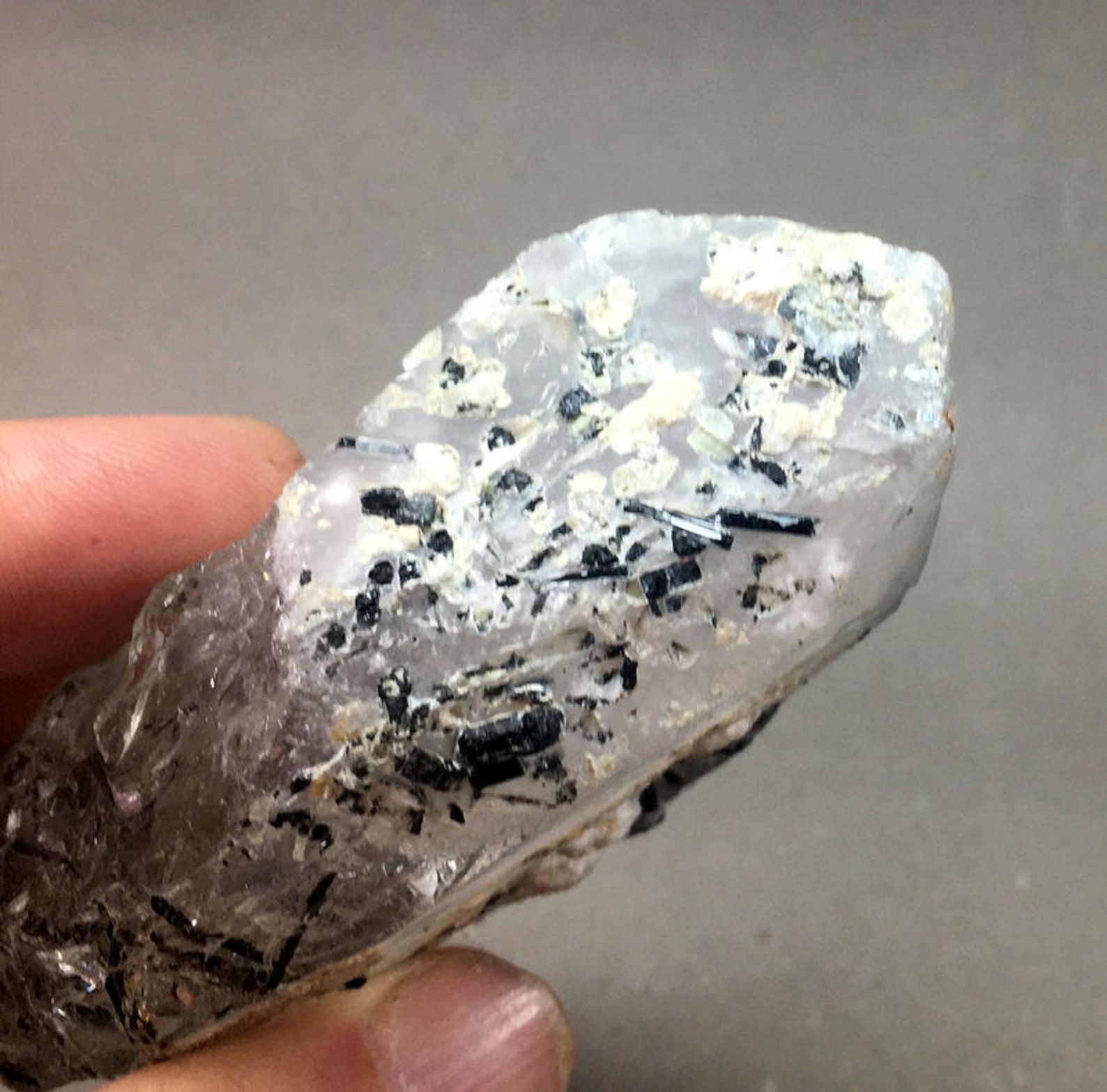 216 Grams Very Beautiful Riebeckite in Quartz Crystal From - Etsy