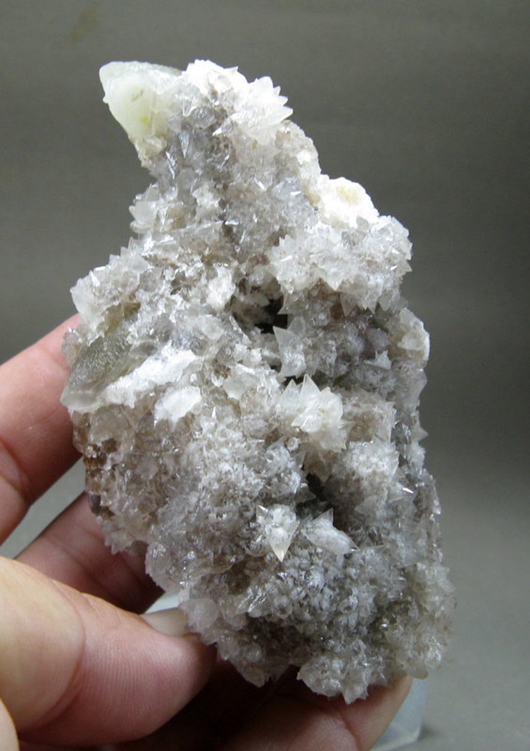 202 Grams Very Beautiful Dog Tooth Calcite With Fluorite Specimen From ...