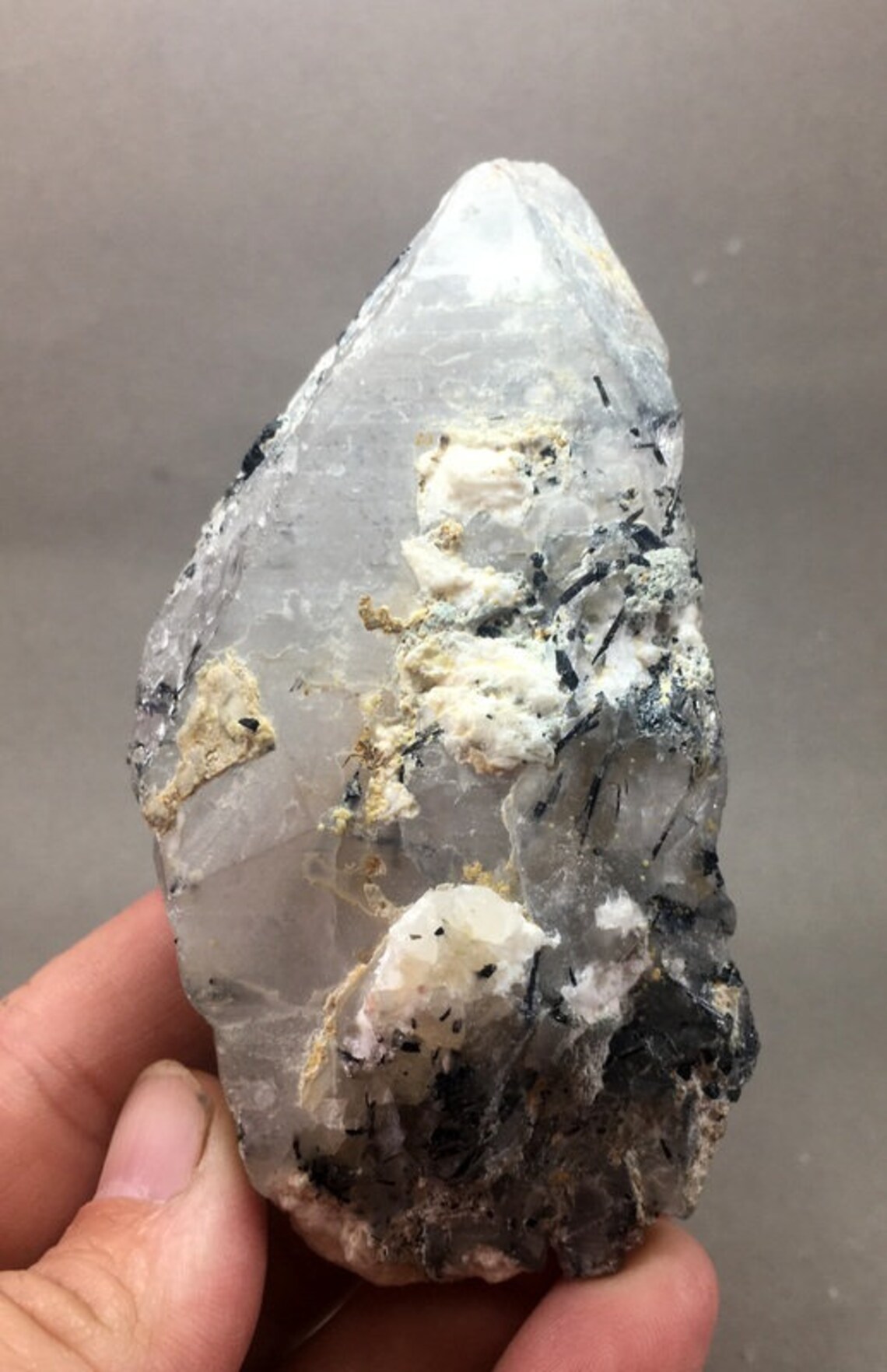 216 Grams Very Beautiful Riebeckite in Quartz Crystal From - Etsy