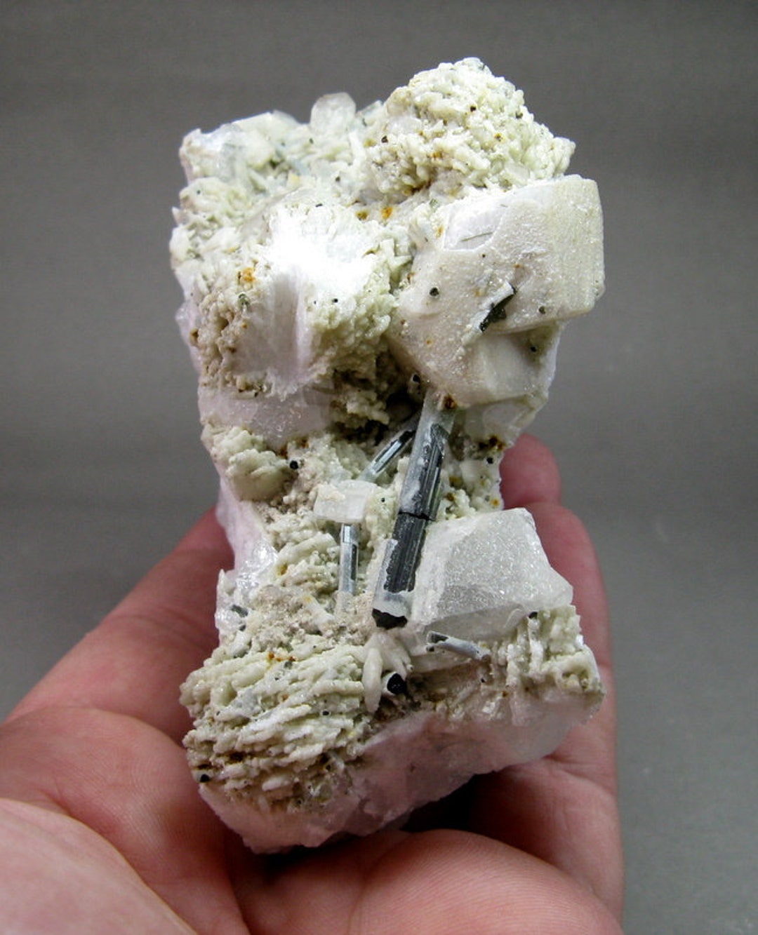 389 Grams Very Beautiful Montebrasite With Tourmaline Specimen From ...