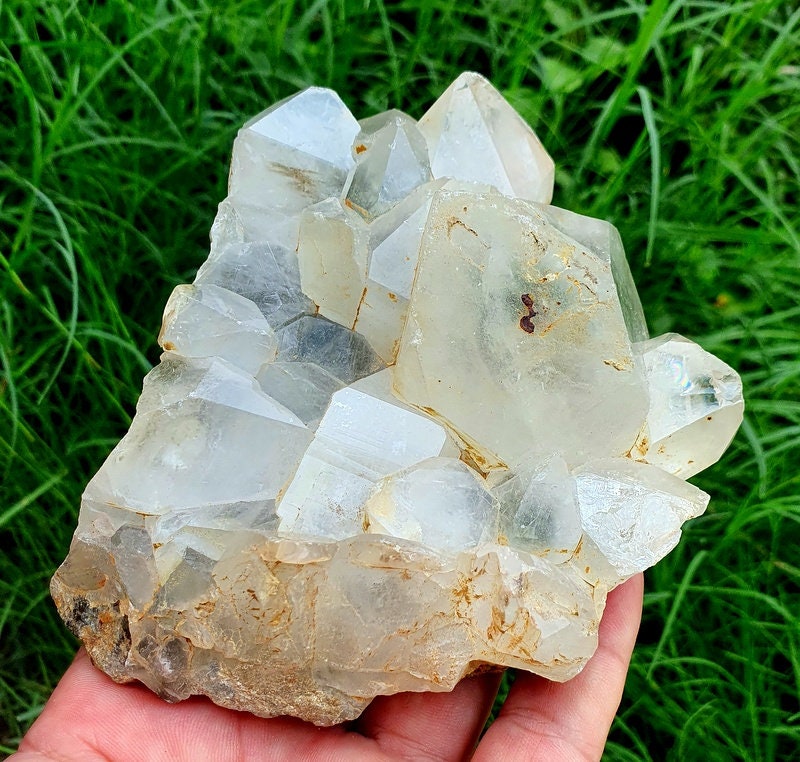 Gemstones 473 Grams Very Beautiful Quartz Cluster from Muhmand Agency ...