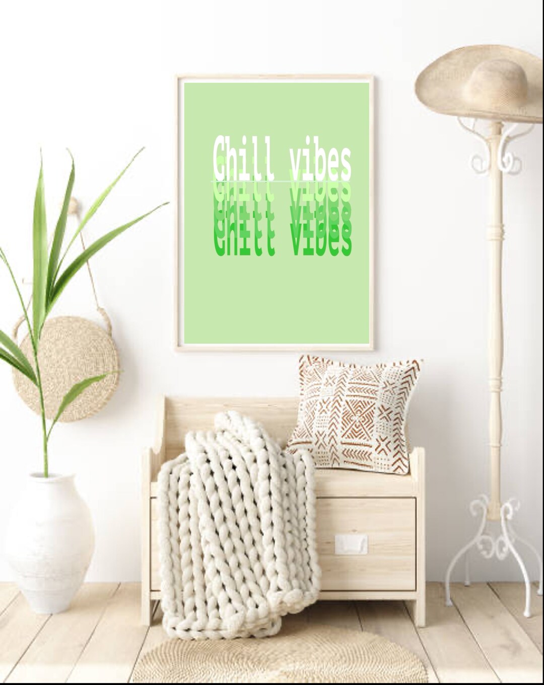 Printable Poster Chill Vibes Inspirational Quote Wall Art Wall Decor - Etsy